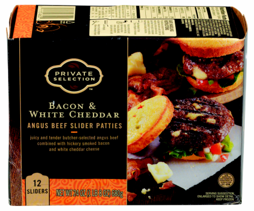 Private Selection™ Bacon And White Cheddar Angus Beef Slider Patties 24 Oz Frys Food Stores