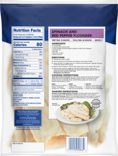 Kroger® Wild Caught Flounder Fillets Frozen Big Deal 32 Ounces Kroger