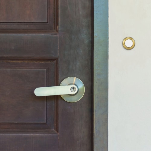 Heath Zenith Wired Gold Round LED Lighted Doorbell Push-Button 18000129 ... Heath Zenith Wired Gold Round LED Lighted Doorbell Push-Button 18000129 ...