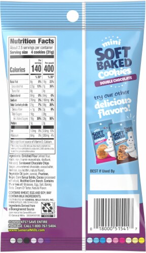 Pillsbury Double Chocolate Mini Soft Baked Cookies 3 Oz Kroger