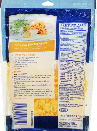 Kraft Shredded Cheddar Cheese Fat Free, 7 Oz - Kroger Kraft Shredded Cheddar Cheese Fat Free, 7 Oz - Kroger