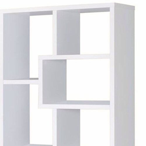 Mesmerizing Multiple Cubed Rectangular Bookcase, White - Saltoro Sherpi ... Mesmerizing Multiple Cubed Rectangular Bookcase, White - Saltoro Sherpi ...