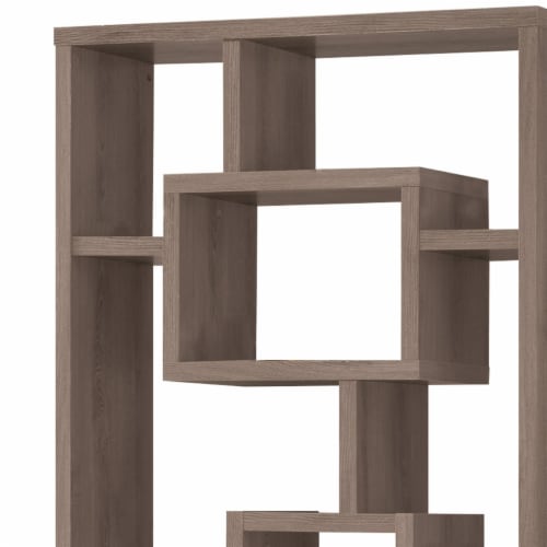 Splendid Geometric Cubed Rectangular Bookcase, Gray - Saltoro Sherpi ... Splendid Geometric Cubed Rectangular Bookcase, Gray - Saltoro Sherpi ...