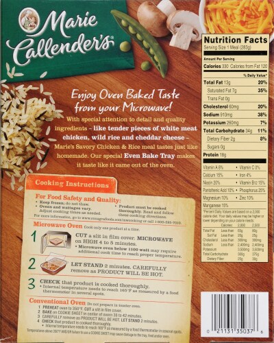 Marie Callender's Comfort Bakes - Savory Chicken & Rice, 10 Oz - Kroger Marie Callender's Comfort Bakes - Savory Chicken & Rice, 10 Oz - Kroger