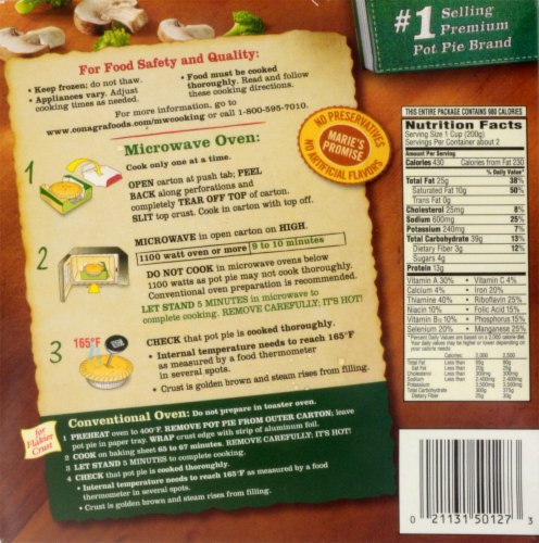 Marie Callender's Frozen Creamy Mushroom Chicken Pot Pie, 16 oz - Ralphs Marie Callender's Frozen Creamy Mushroom Chicken Pot Pie, 16 oz - Ralphs
