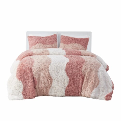 Cassie Ombre Shaggy Faux Fur Comforter Set 1 Unit Kroger