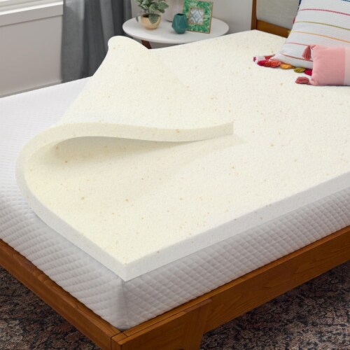 Queen bed memory foam topper store