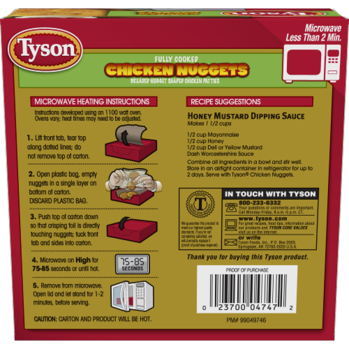 Tyson Fully Cooked Chicken Nuggets, 3.7 oz - Kroger Tyson Fully Cooked Chicken Nuggets, 3.7 oz - Kroger