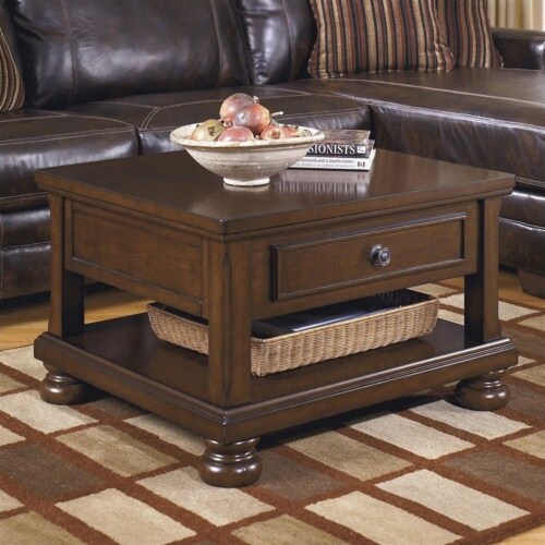Porter coffee table with lift top store