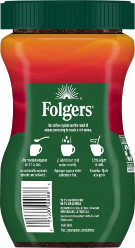 Folgers® Classic Decaf Medium Roast Instant Coffee, 8 oz - Kroger Folgers® Classic Decaf Medium Roast Instant Coffee, 8 oz - Kroger