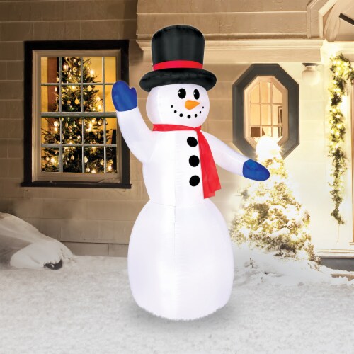 Occasions 6 Foot Inflatable Polyester Pre Lit Snowman Christmas Yard