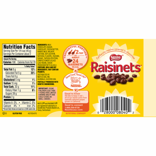 Raisinets Milk Chocolate Raisinets Theater Box 3.5 oz Jay C Food Stores