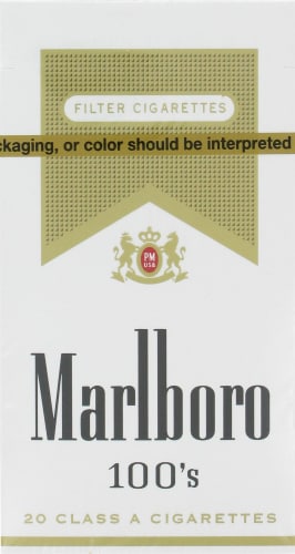 Marlboro Gold 100s Cigarettes 1 Ct City Market