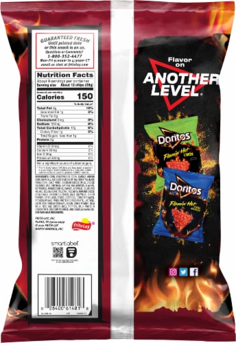 Doritos Xxtra Flamin Hot Nacho Flavored Tortilla Chips 9 25 Oz Kroger