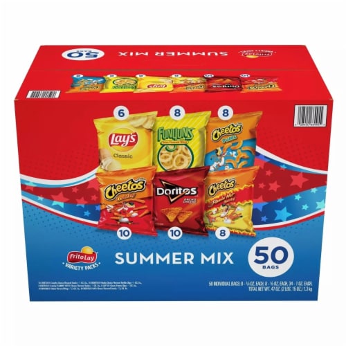 Frito-Lay Summer Mix Variety Pack (50 Count), 1 unit - Fred Meyer Frito-Lay Summer Mix Variety Pack (50 Count), 1 unit - Fred Meyer