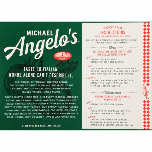 Michael Angelo's Vegetable Lasagna, 10 oz - Ralphs Michael Angelo's Vegetable Lasagna, 10 oz - Ralphs