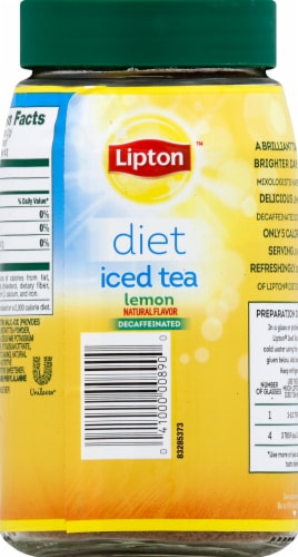 Lipton® Lemon Decaffeinated Diet Iced Tea Mix, 3 oz - Pick ‘n Save Lipton® Lemon Decaffeinated Diet Iced Tea Mix, 3 oz - Pick ‘n Save