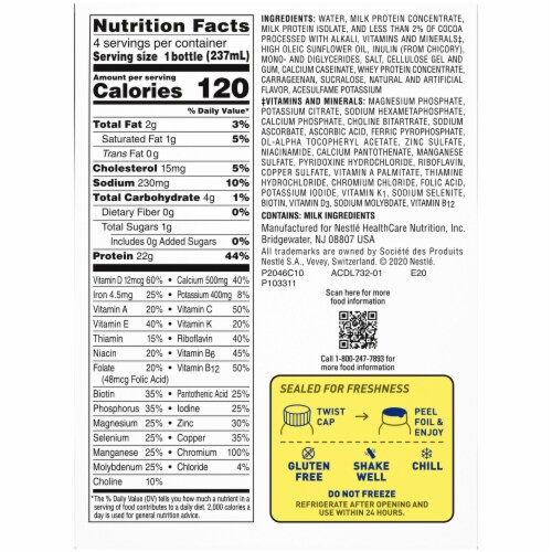 Boost® Rich Chocolate Glucose Control High Protein Drink, 4 ct / 8 fl ... Boost® Rich Chocolate Glucose Control High Protein Drink, 4 ct / 8 fl ...