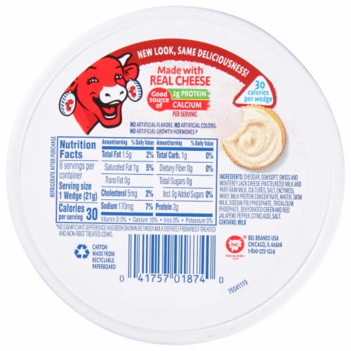 The Laughing Cow® Creamy Spicy Pepper Jack Spreadable Cheese Wedges 8