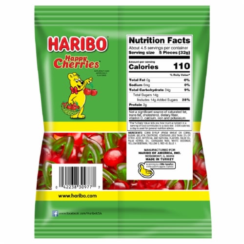 Haribo® Happy Cherries Gummi Candy, 5 oz - Fred Meyer Haribo® Happy Cherries Gummi Candy, 5 oz - Fred Meyer