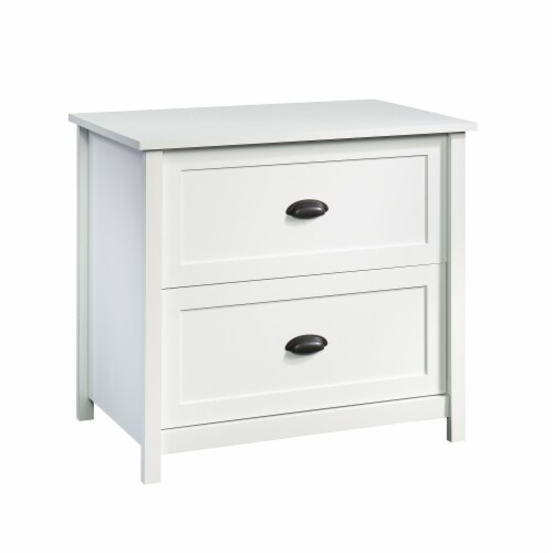 Sauder County Line 2 Drawer Lateral File Cabinet in Soft White 1 Harris Teeter