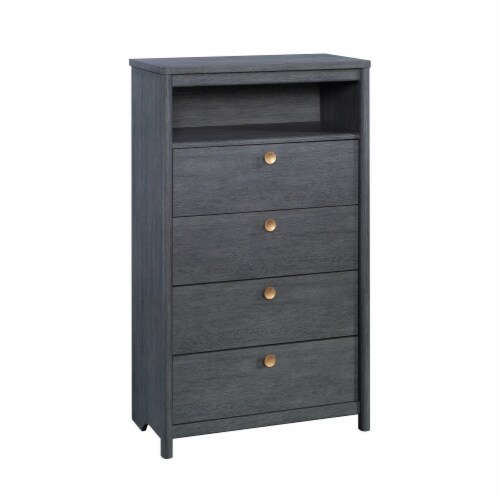 Sauder Dover Edge 4 Drawer Chest Dresser in Denim Oak 1 Smith s Food and Drug