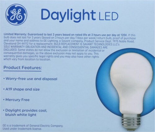 GE Daylight LED Classic Day Light Bulb, 2 ct - Kroger GE Daylight LED Classic Day Light Bulb, 2 ct - Kroger