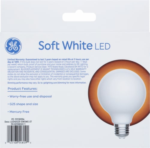 GE Soft White LED Classic Shape LED Bulb, 2 ct - Kroger GE Soft White LED Classic Shape LED Bulb, 2 ct - Kroger