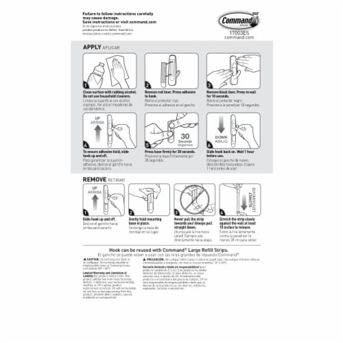 Command® Damage-Free Hanging Large Utility Hooks - White, 3 pk - Kroger Command® Damage-Free Hanging Large Utility Hooks - White, 3 pk - Kroger