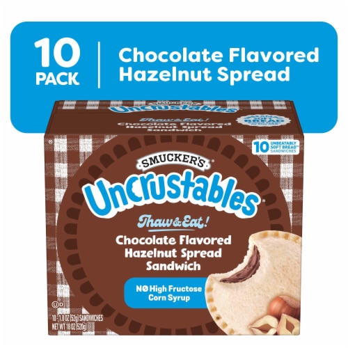 Smucker's Uncrustables Chocolate Flavored Hazelnut Spread Sandwiches ... Smucker's Uncrustables Chocolate Flavored Hazelnut Spread Sandwiches ...