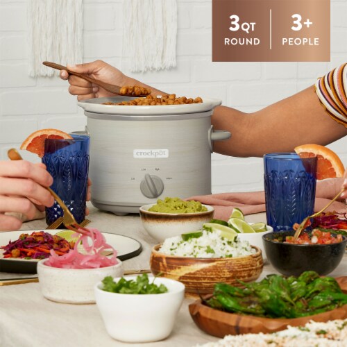 Crock Pot Manual Design Series 3 Quart 3 Setting Slow Cooker for Kitchen Use 1 Piece Fred Meyer
