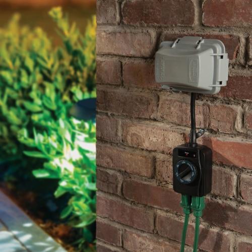 Prime® 2-Outlet Outdoor Light Sensing Countdown Timer, 1 ct - Fred Meyer Prime® 2-Outlet Outdoor Light Sensing Countdown Timer, 1 ct - Fred Meyer