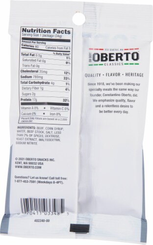 Oberto® Classics Thin Style Peppered Beef Jerky, 1.2 oz - Fry’s Food Stores Oberto® Classics Thin Style Peppered Beef Jerky, 1.2 oz - Fry’s Food Stores