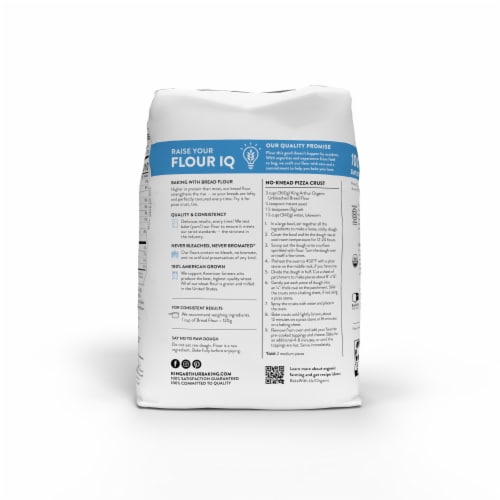 King Arthur, 100% Organic Unbleached Bread Flour, Non-GMO Project ... King Arthur, 100% Organic Unbleached Bread Flour, Non-GMO Project ...