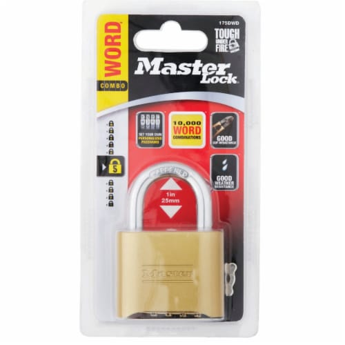 Master Lock 2 In. Brass Combination Padlock 175DWD, 1 - Kroger Master Lock 2 In. Brass Combination Padlock 175DWD, 1 - Kroger