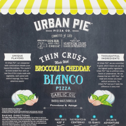 Urban Pie™ Pizza Co. Thin Crust Bianco Frozen Pizza, 14 oz - Kroger Urban Pie™ Pizza Co. Thin Crust Bianco Frozen Pizza, 14 oz - Kroger