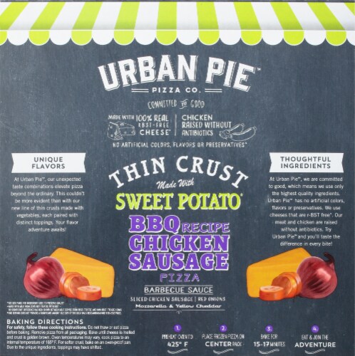Urban Pie Pizza Co. BBQ Recipe Chicken Sausage Frozen Pizza, 17.4 oz - QFC Urban Pie Pizza Co. BBQ Recipe Chicken Sausage Frozen Pizza, 17.4 oz - QFC