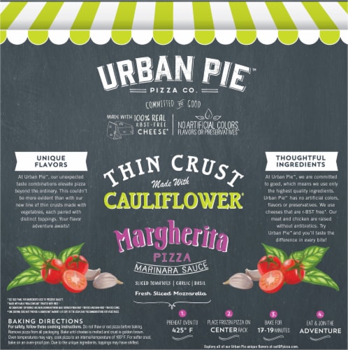 Urban Pie Pizza Co.™ Frozen Margherita Thin Cauliflower Crust Pizza ... Urban Pie Pizza Co.™ Frozen Margherita Thin Cauliflower Crust Pizza ...