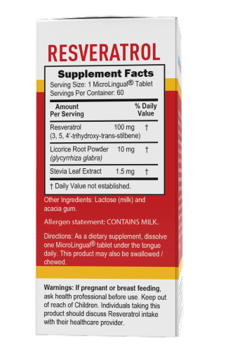 Superior Source Resveratrol Instant Dissolve Tablets 100mg 60 Ct