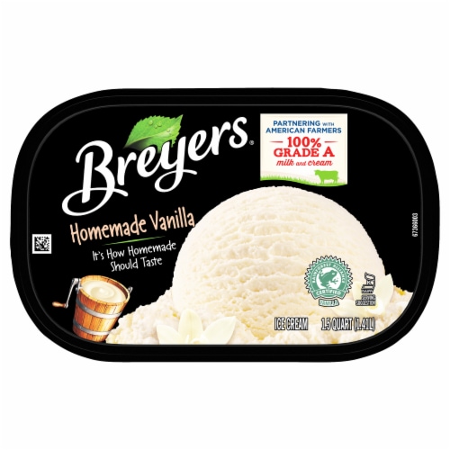 Breyers Homemade Vanilla Ice Cream Tub 48 Oz Ralphs