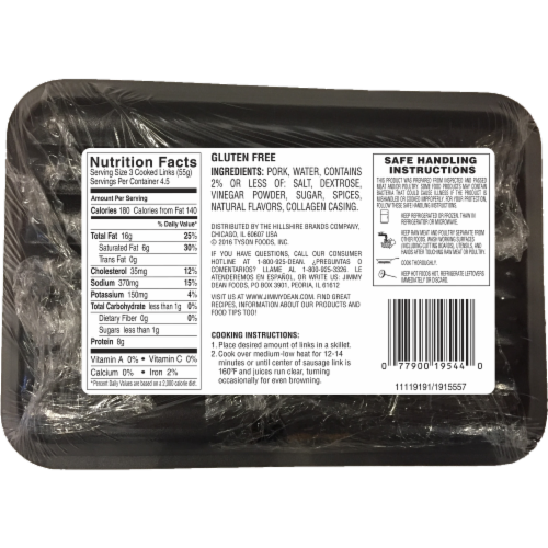 Jimmy Dean® Premium All Natural Pork Sausage Links, 14 ct / 12 oz - Kroger Jimmy Dean® Premium All Natural Pork Sausage Links, 14 ct / 12 oz - Kroger