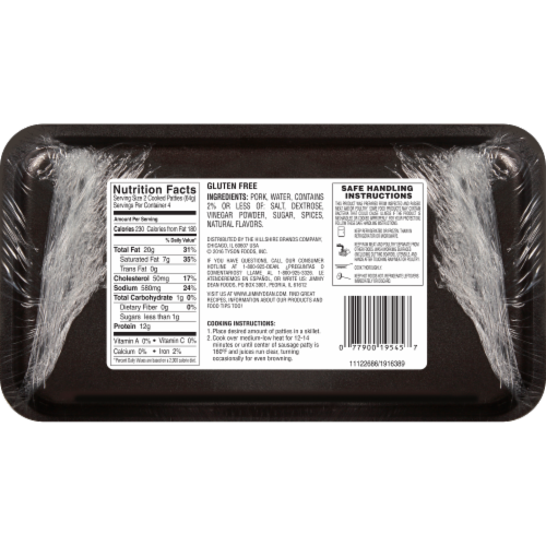 Jimmy Dean® Premium All Natural Pork Sausage Patties, 8 ct / 12 oz - Kroger Jimmy Dean® Premium All Natural Pork Sausage Patties, 8 ct / 12 oz - Kroger