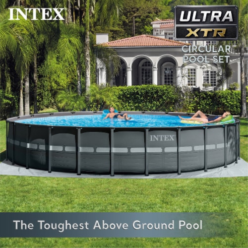 Intex 26339EH 24' x 52 Round Ultra XTR Frame Swimming Pool Set with ... Intex 26339EH 24' x 52 Round Ultra XTR Frame Swimming Pool Set with ...