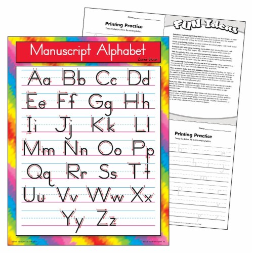 Trend Enterprises Manuscript Alphabet Learning Chart T-38134, 1 - Kroger Trend Enterprises Manuscript Alphabet Learning Chart T-38134, 1 - Kroger