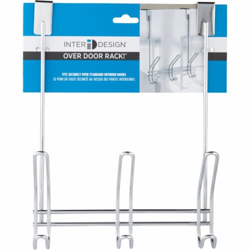 Idesign Classico Over The Door Chrome 3 Hook Rail 43912 1 Kroger