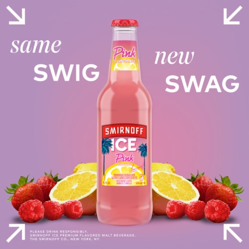 Smirnoff Ice Pink Lemonade, 6 - 11.2 FL OZ - QFC Smirnoff Ice Pink Lemonade, 6 - 11.2 FL OZ - QFC