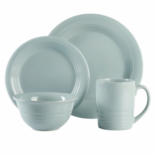 Martha Stewart Everyday 16 Piece Round Stoneware Dinnerware Set in Blue ... Martha Stewart Everyday 16 Piece Round Stoneware Dinnerware Set in Blue ...