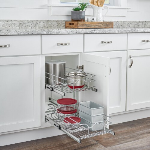 Rev A Shelf Kitchen Cabinet Pullout Shelf Organizer 12 x 22 In 5WB2 1222CR 1 12 x 22 City Market