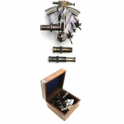 Antique British Navy Sextant 5 Boxed 1 Fred Meyer
