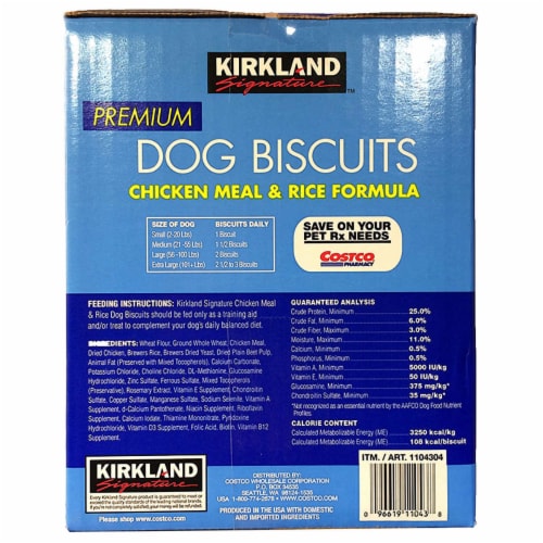 Kirkland Signature Chicken Meal & Rice Formula Dog Biscuits, 15 lbs, 1 ... Kirkland Signature Chicken Meal & Rice Formula Dog Biscuits, 15 lbs, 1 ...